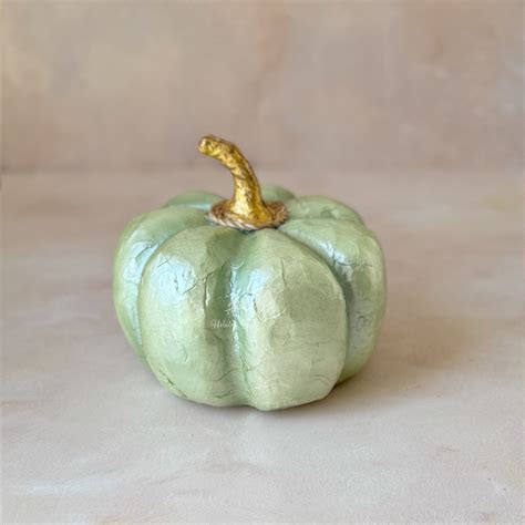 Capiz Sage Green Pumpkin Holiday Tree