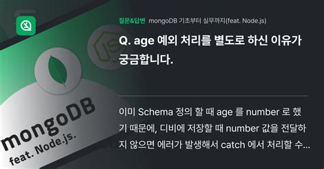 age 예외 처리를 별도로 하신 이유가 궁금합니다 인프런 커뮤니티 질문and답변
