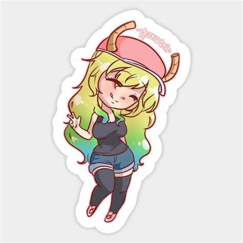 Lucoa Kobayashi San Chi No Maid Dragon Sticker Teepublic