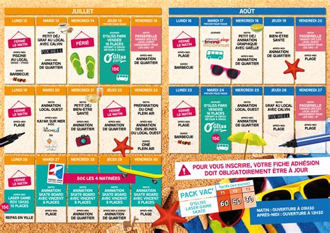 Programme Jeunesse des vacances d Été 2021 Centre Social Culturel