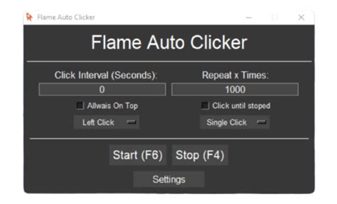 Flame Auto Clicker For Windows Pc [a Best Tool For Gamers]
