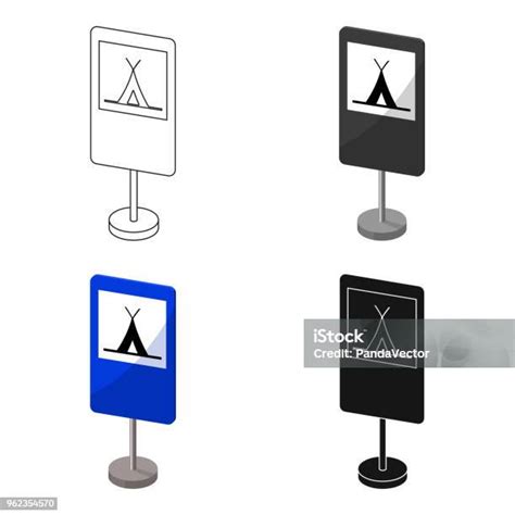 흰색 배경에 고립 된 만화 스타일에서 가이드도로 표시 아이콘 도 표지판 심볼 주식 벡터 웹 일러스트 레이 션 0명에 대한 스톡 벡터 아트 및 기타 이미지 Istock
