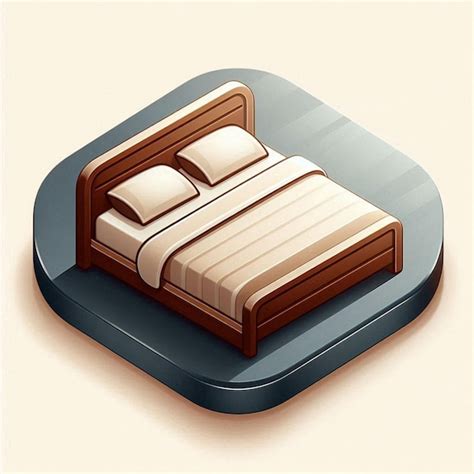 Bed App Icon Premium Ai Generated Image