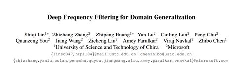 Deep Frequency Filtering For Domain Generalization论文阅读笔记 Csdn博客