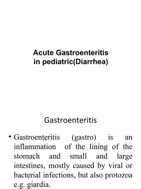 Gastroenteritis Pediatrics From Geeta K Pdf
