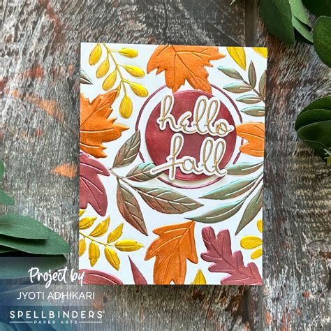 Autumn Serenade A Shimmering Fall Greeting Cardsncraftsnyc