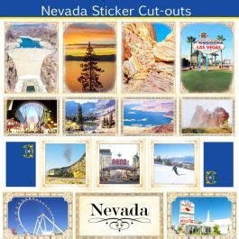 Scrapbook Customs State Sightseeing Picture Cut Outs Sticker