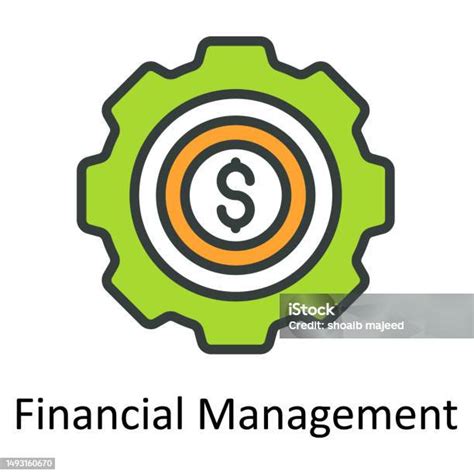 재무 관리 벡터 채우기 개요 아이콘 디자인 그림입니다 흰색 배경에 서 및 웹 기호 Eps 10 파일 가정의 방에 대한 스톡 벡터 아트 및 기타 이미지 Istock