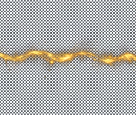 Premium PSD Golden Color Null Isolated On Transparent Background