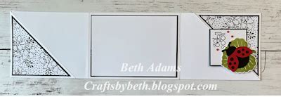 Crafts By Beth Double Triangle Gatefold Fun Fold Card Tutorial