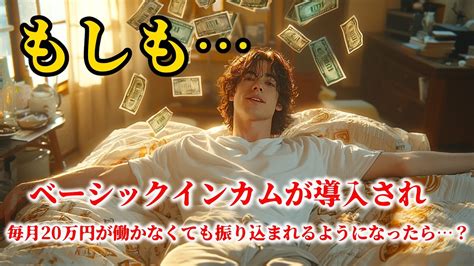 【もしも】ベーシックインカムが導入され、毎月20万円が働かなくても振り込まれるようになったら？【sfサスペンスミステリー】 Youtube