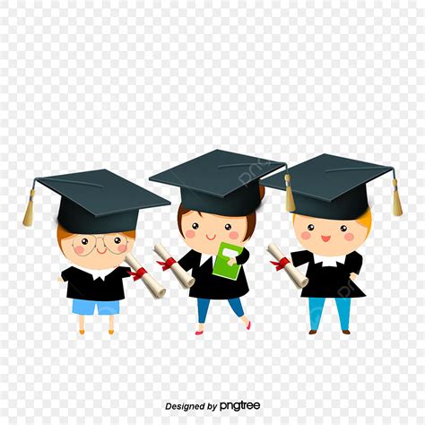 졸업생 졸업생 만화 캐릭터 교육 학습 Png 일러스트 및 Psd 이미지 무료 다운로드 Pngtree