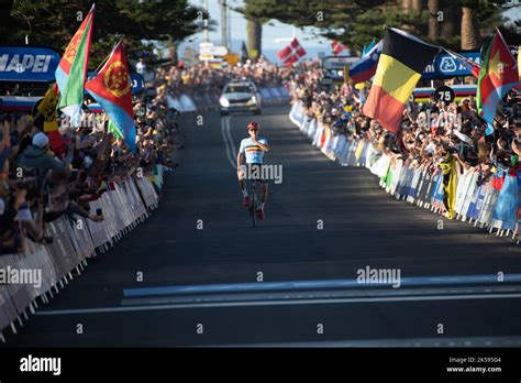 Remco Evenepoel Of Belgium Celebrates As He Wins The Elite Men S Road