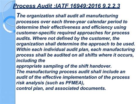 Product And Process Audit Pptx Business Accounting Finance Business
