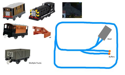 Toby Vs Mavis Quarry Fight Tomy Plarail Set Idea By Darkerwanderer On