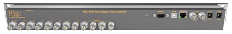Matrix Switch Msc Xd81l 8 Input 1 Output 3g Sdi Video Router With Button Panel
