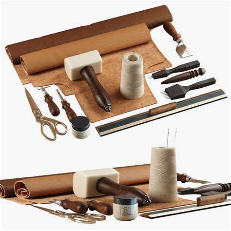 Leather Tool Set 3d Model Turbosquid 2251682