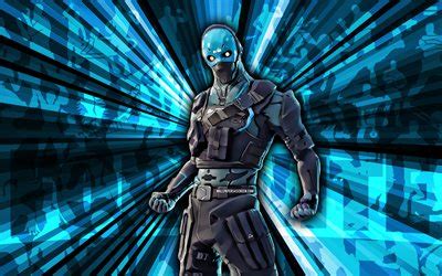 Descargar Fondos De Pantalla 4k Cobalt Fortnite Rayos Azules De Fondo