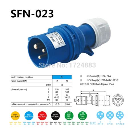 32a 3 Pole Stecker Industriellen Männlich And Weibli Grandado