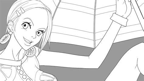 ワンピ女キャラ誕生日 ミキータ ミス・バレンタイン 線画 Q Bit Ci En（シエン）