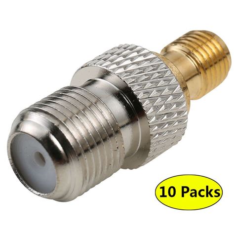 Copper Sma Female To F Female Rf Coaxial Coax Connector Plug For