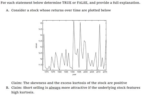 Solved For Each Statement Below Determine True Or False And Chegg