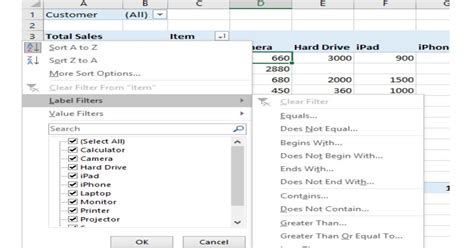 Windows And Office Pivot Table Filtering