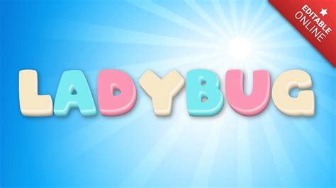 Ladybug Text Effect Generator
