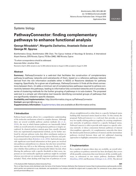 Pdf Pathwayconnector Finding Complementary Pathways To Enhance