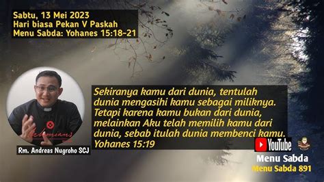Yohanes 15 Yohanes 15:13 Tidak Ada Kasih Yang Lebih Besar Dari Pada