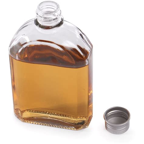 Set Of 10 Glass Flask Bottles With Lids 200ml