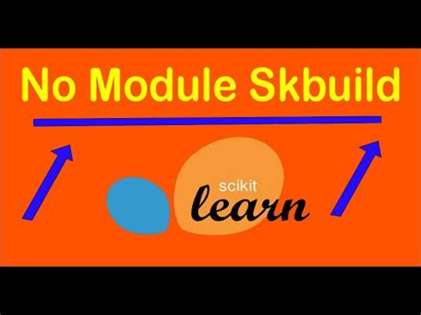ModuleNotFoundError No Module Named Skbuild YouTube