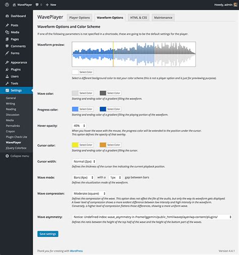 WavePlayer Audio Player Plugin For WordPress InkThemes