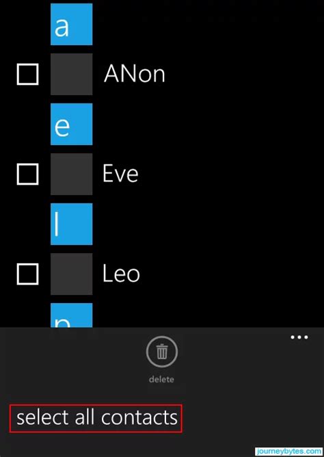 How To Delete The Entire Contact List In Windows Phone Journey Bytes