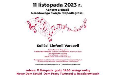 Koncert z okazji Narodowego Święta Niepodległości w wykonaniu solistów