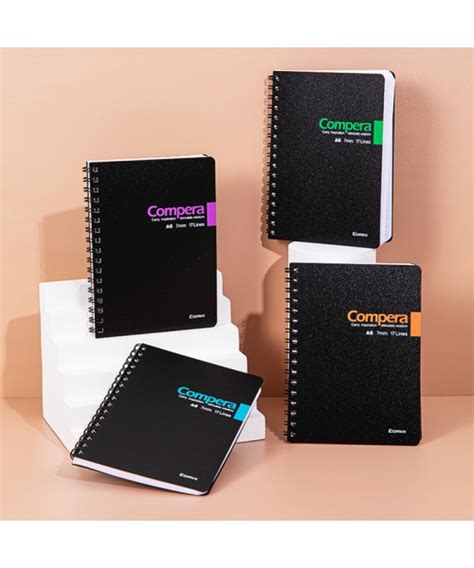 Notebook Comix Compera A6 Ruled 50sh Pp Spiral W Elastic Assorted Cpa6507 Halim Online