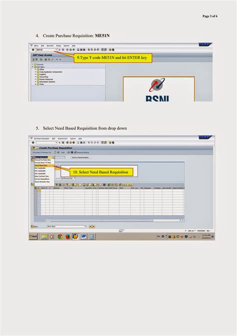Sap Pm Mm Module Tips For Bsnl Erp End Users Pr Creation Linking To A