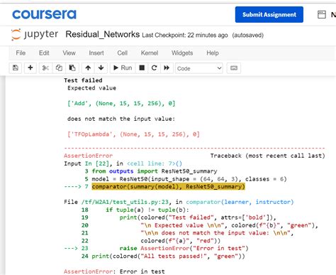 C4w2 Assignment Residual Networks Error Convolutional Neural