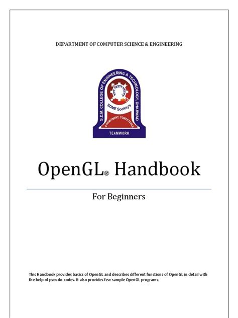 Opengl Handbook Pdf Subroutine Parameter Computer Programming