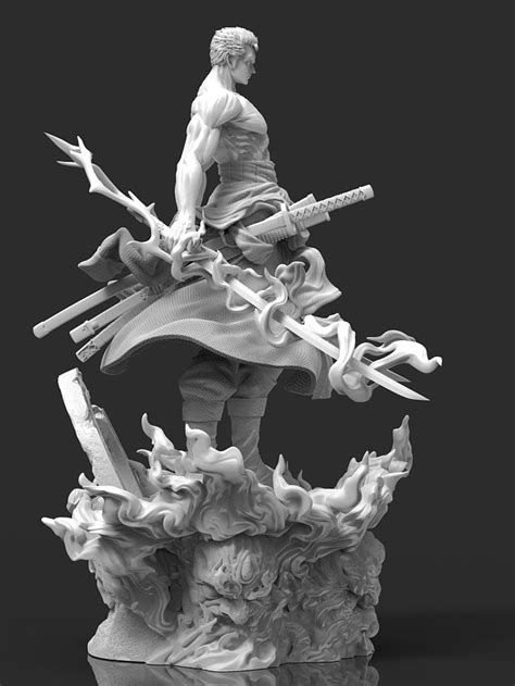 地狱之王阿修罗索隆 ocai作品 手办 涂装 手工艺 CG模型网 花瓣网
