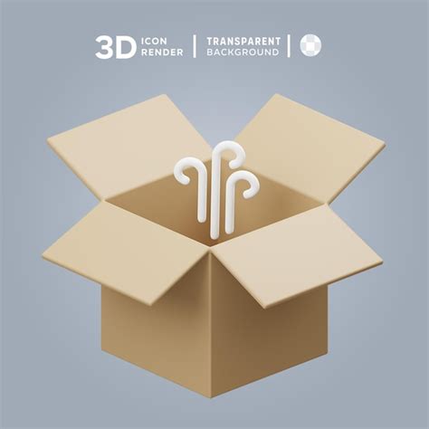Premium Psd Psd Empty Box 3d Illustration