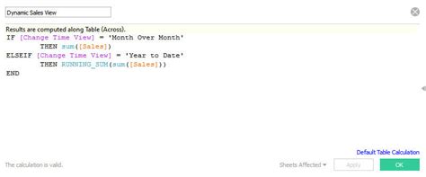 Creating A Dynamic Sales View Based On Different Date Types The Data