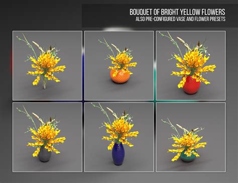 Venetian Glass Vases Set Daz 3d
