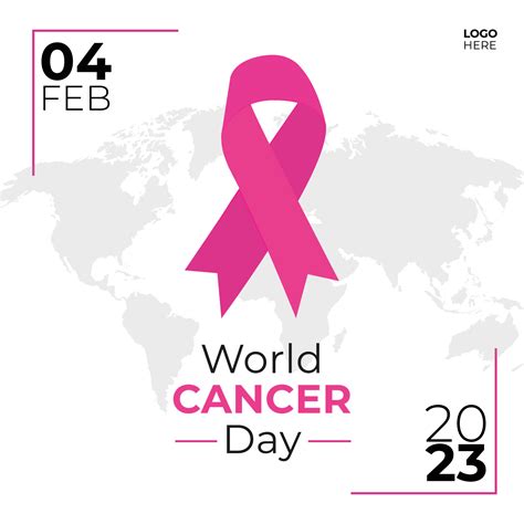 World Cancer Day 2023 With Awareness Pink Ribbon 17566799 Vector Art At
