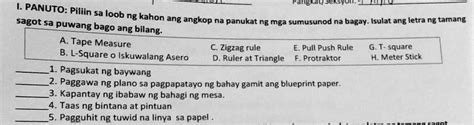 SOLVED Pwede Po Paki Sagutan Fanbraliserstun PANUTO Piliin Sa Loob Ng Kahon Sagot Sa Ang