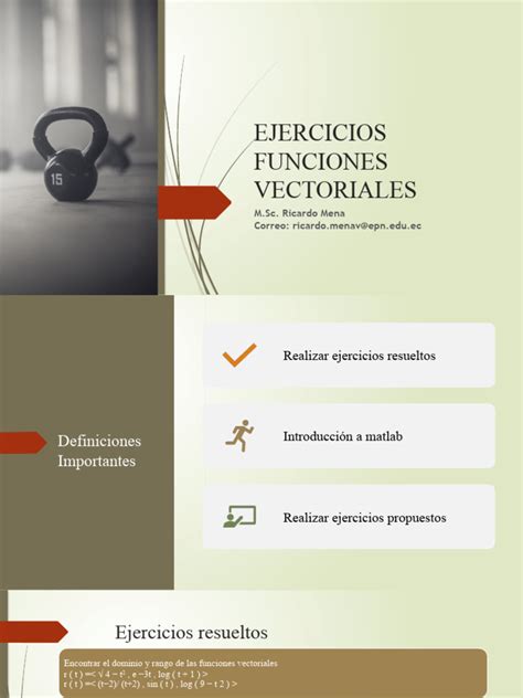 5 Ejercicios Funciones Vectoriales Pdf