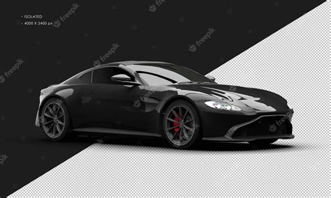 Premium Psd Isolated Realistic Metallic Black Modern Sport Super