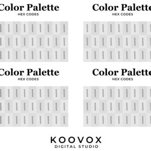 Bundle Color Palette Procreate Procreate Swatches 120 Hex Codes Nature Color Palette Bundle