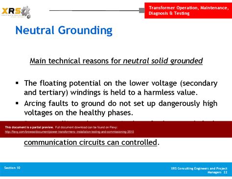 Power Transformers Installation Testing And Commissioning Ppt Slide Deck
