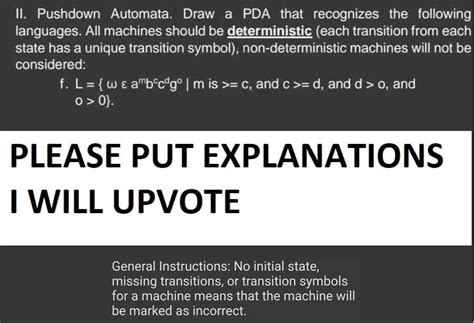 Answered Ii Pushdown Automata Draw A Pda That Bartleby